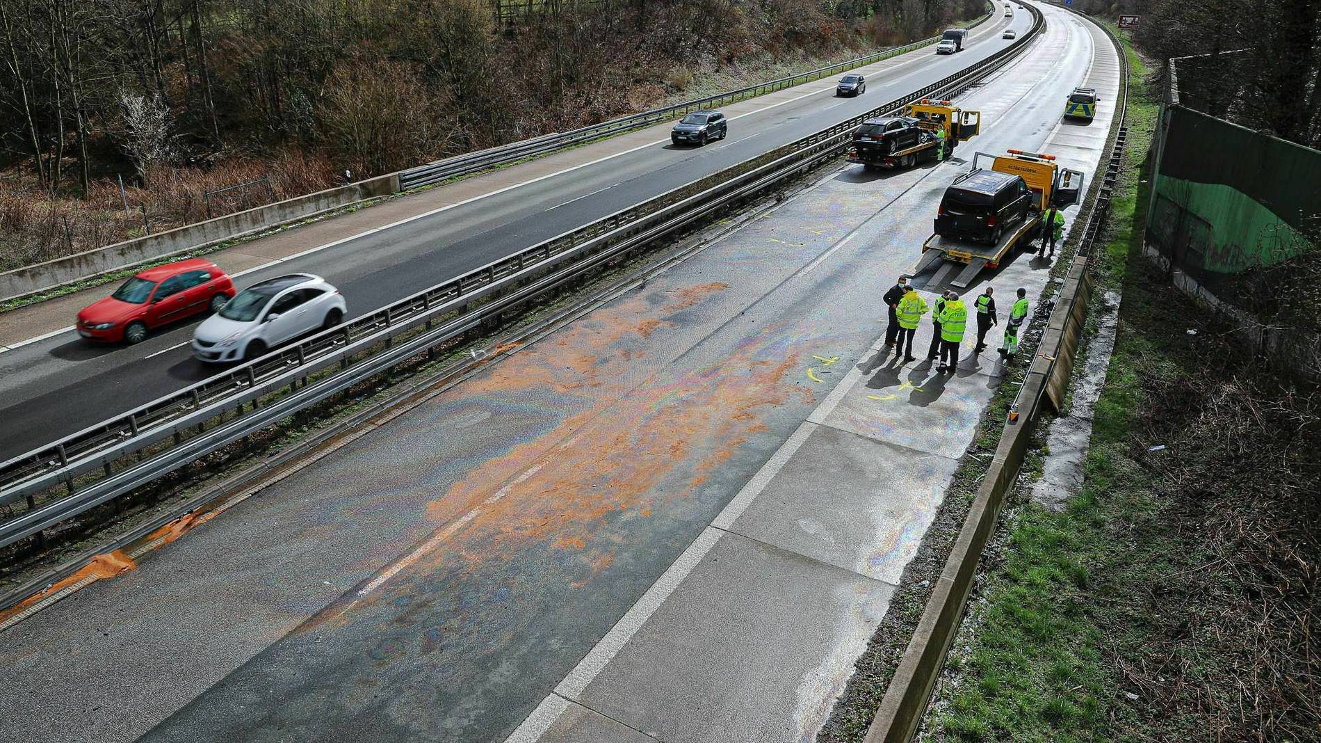 Schwerer Unfall auf der A43 bei Wuppertal