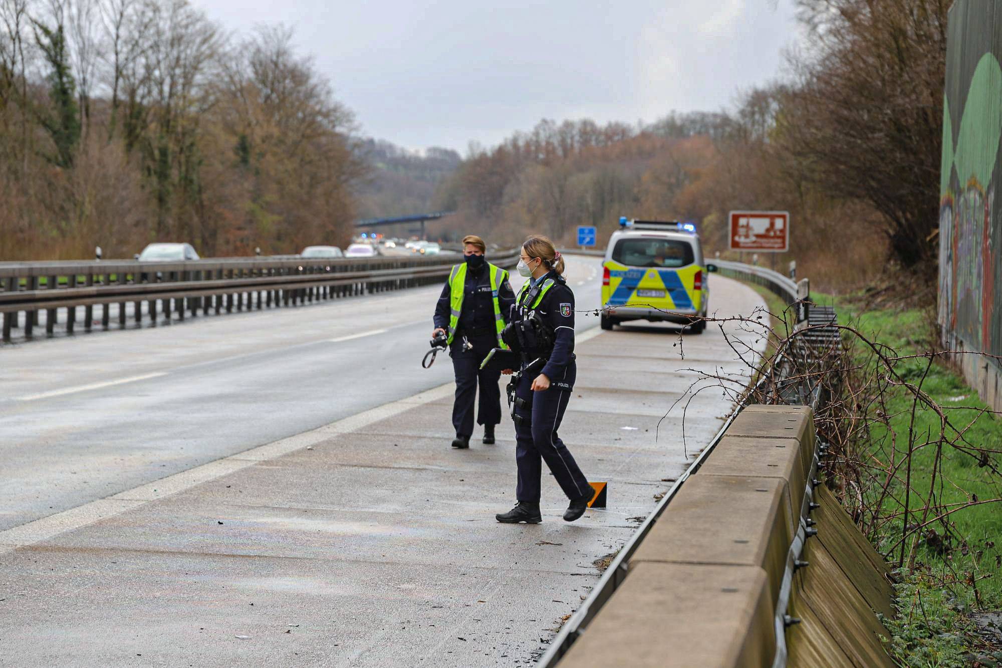 Schwerer Unfall auf der A43 bei Wuppertal