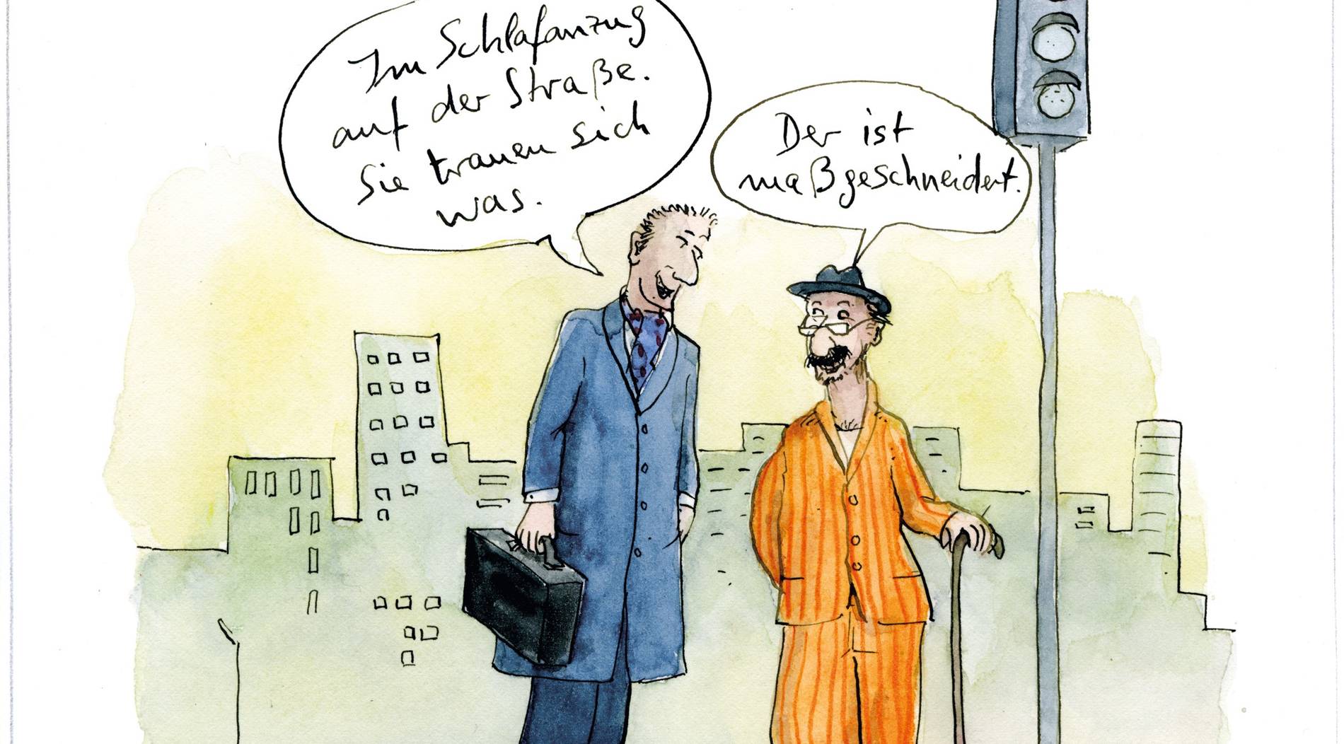Ausstellung DEMENSCH in Wuppertal: Zeichnungen von Peter Gaymann