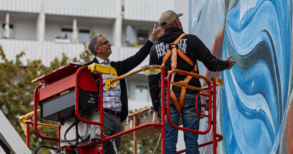 Das 3D-Gemälde am Wuppertaler Kleeblatt ist fertig