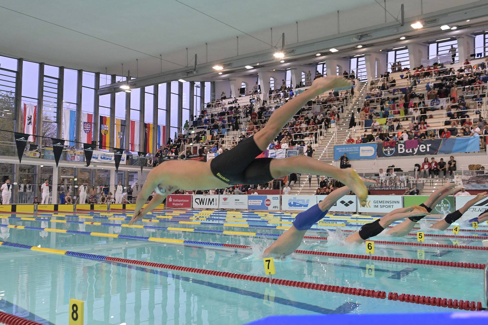 Kurzbahn-DM in der Wuppertaler Schwimmoper