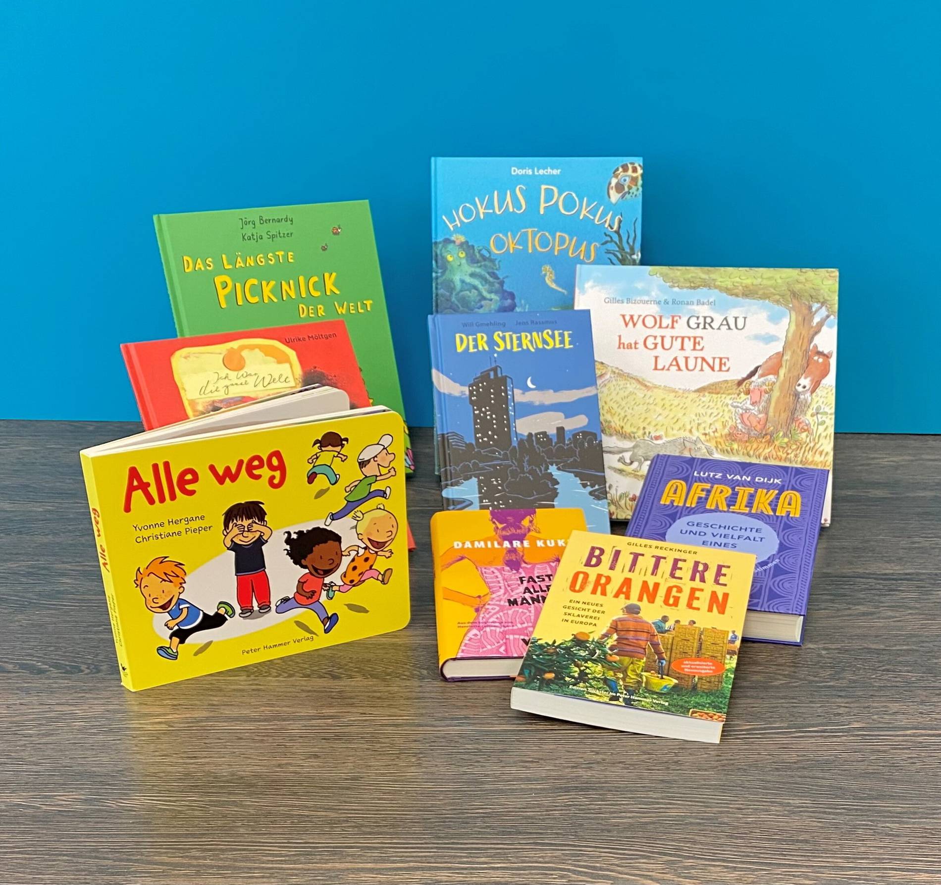 Kinderbücher aus Peter-Hammer-Verlag für die Stadtbibliothek
